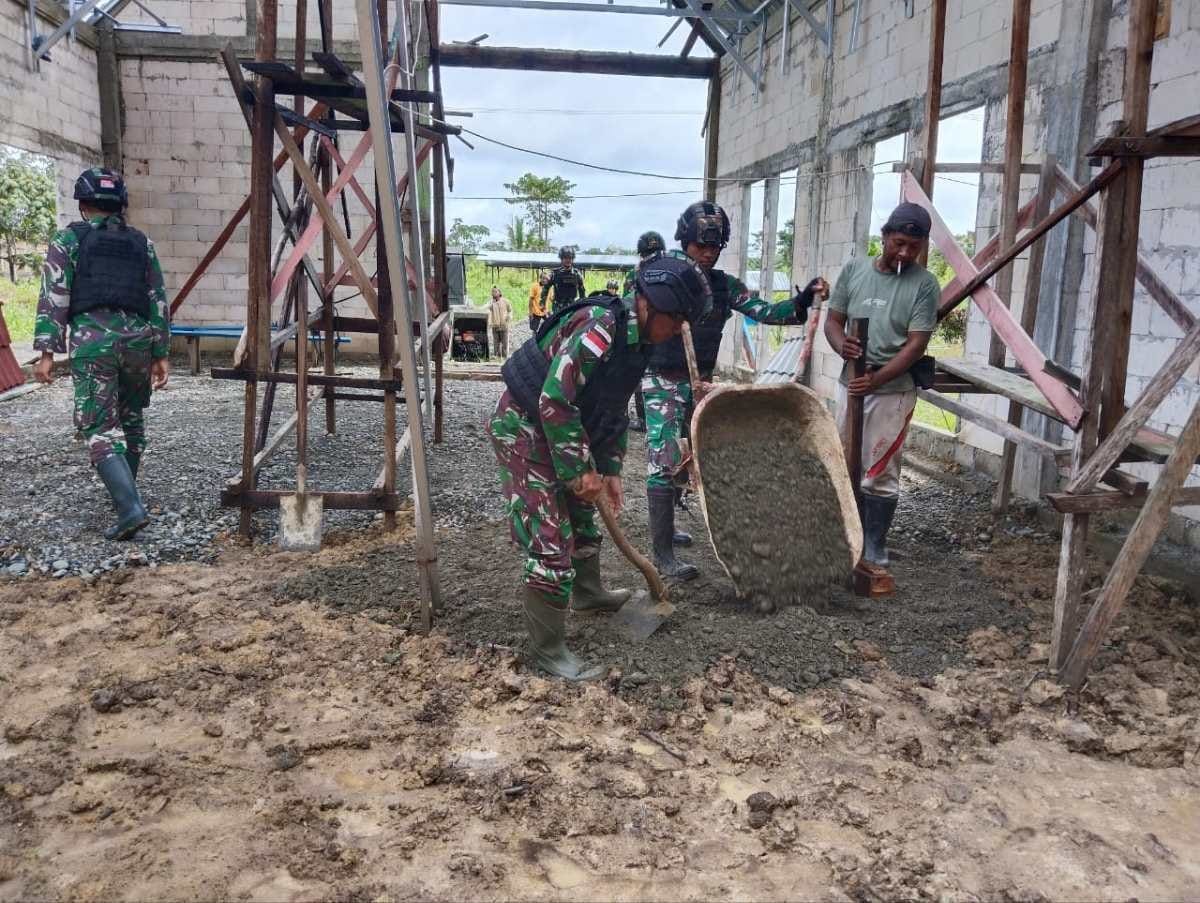 Perkuat Toleransi Beragama, Satgas Yonif 310/KK Bantu Pembangunan ... Perkuat Toleransi Beragama, Satgas Yonif 310/KK Bantu Pembangunan ...